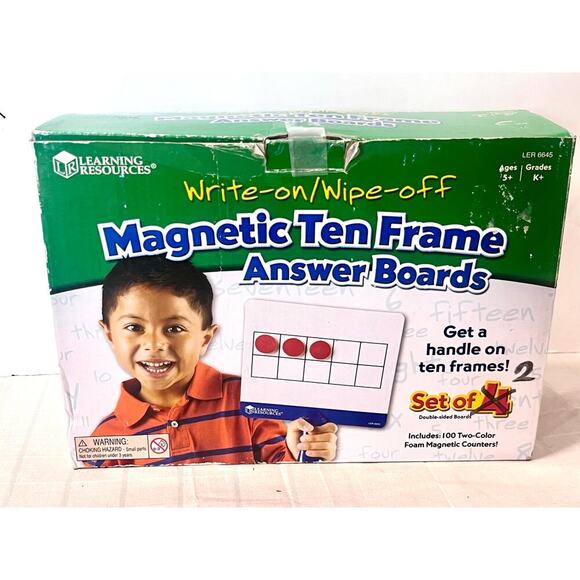 Learning Resources | Toys | Learning Resources Magnetic Ten Frame 2 ...